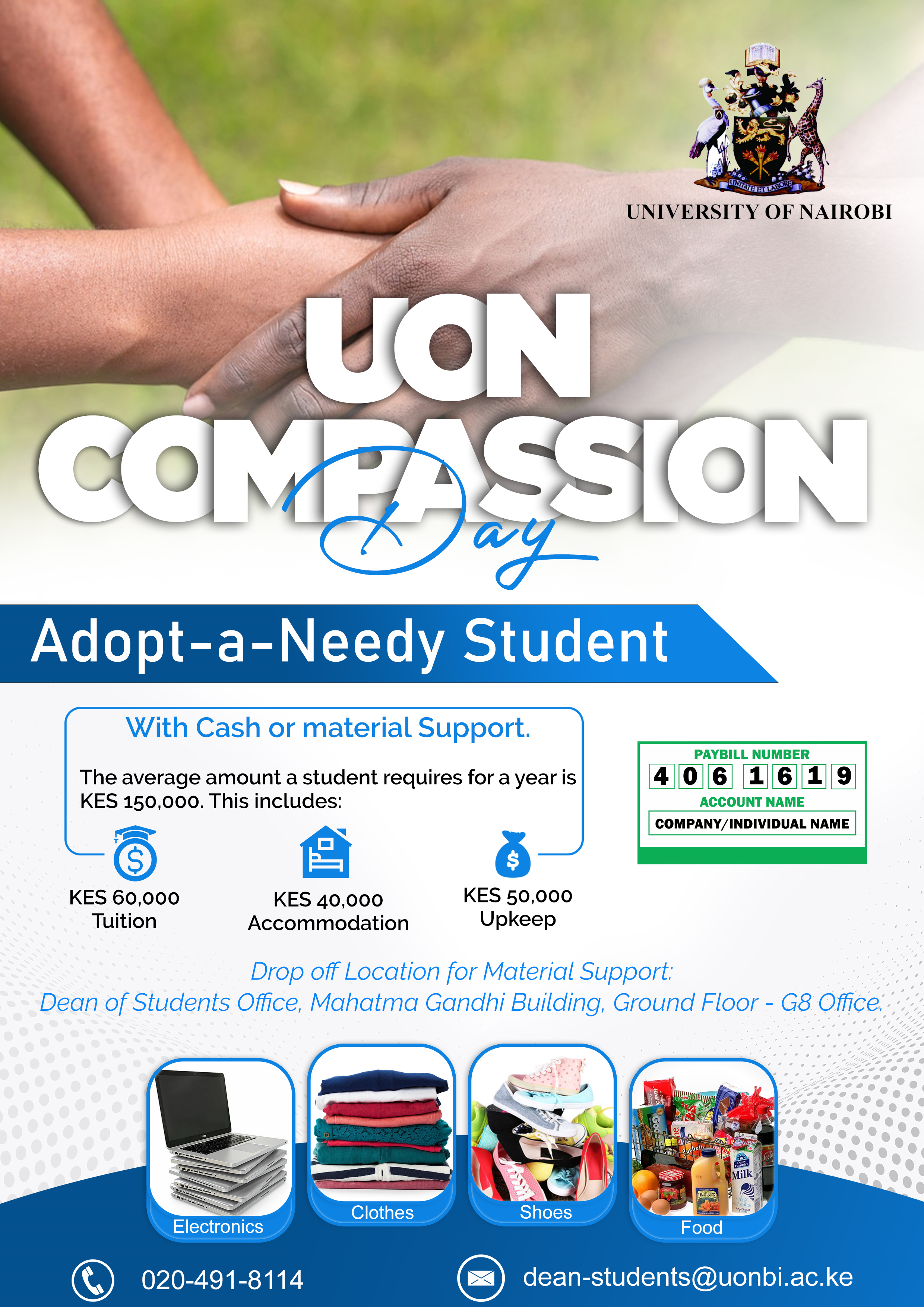 Appeal To Support Uon Compassion Day Department Of Veterinary